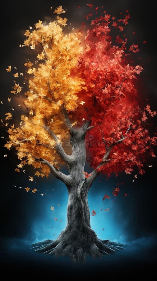 Two World from the Different Reality Stock Illustration - Illustration ...