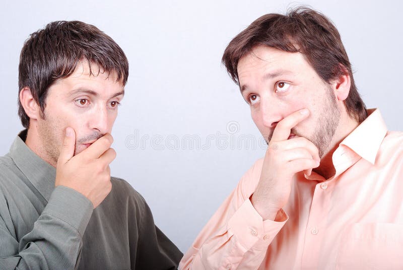 Two worried men stock photo. Image of close, economy - 10113090