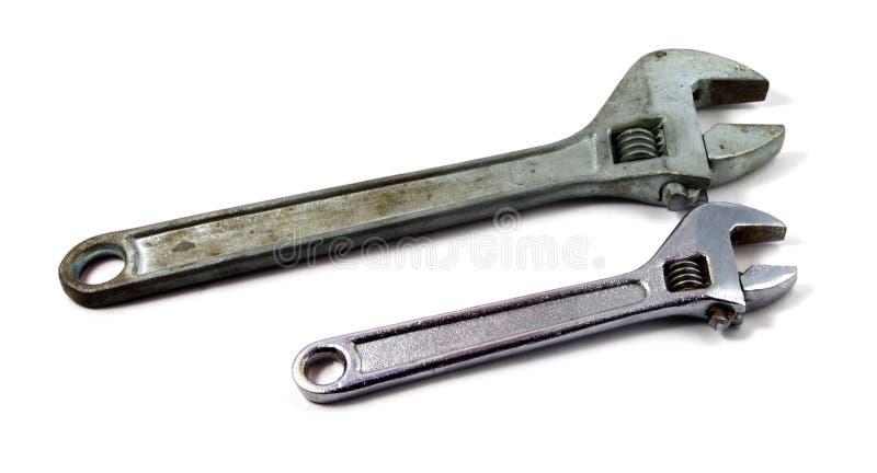 Two Wrenches of the Different Size Stock Photo - Image of industry ...
