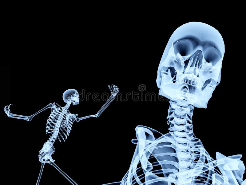 Halloween Xray Bone stock illustration. Illustration of posing - 3318423