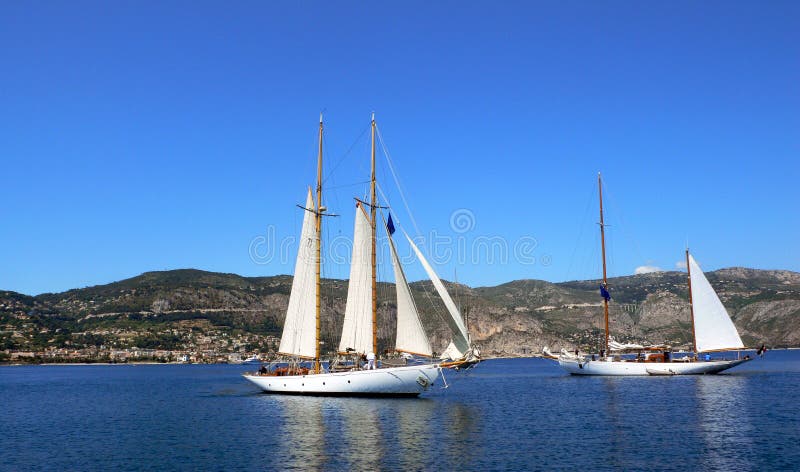 Boats and Yachts Moored in Duquesa Port in Spain on the Costa De Stock ...