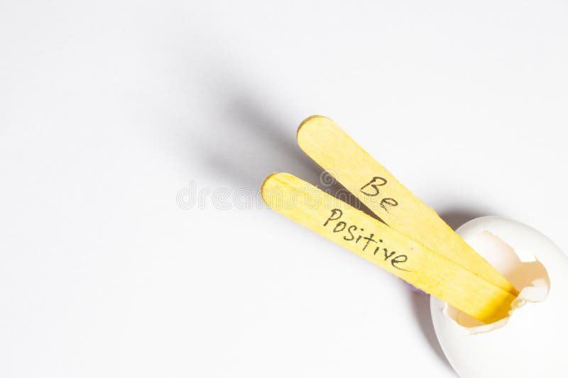 Close Up of a Hand Written Message on a Popsicle Stick Stating Be ...