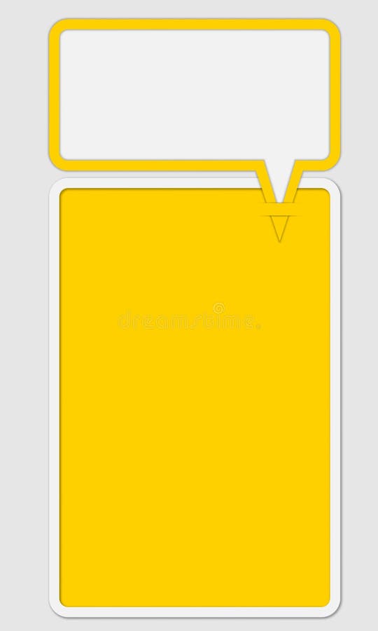Yellow text frame stock vector. Illustration of note - 35121181