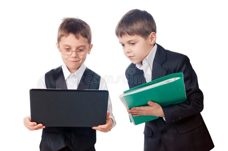 Kid on laptop at home stock image. Image of laptop, indoors - 28832579