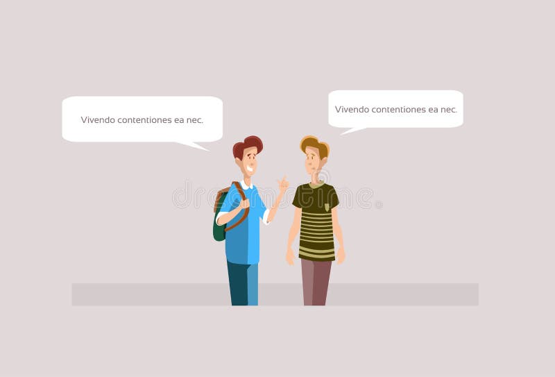 Two Boys Speaking Stock Illustrations – 52 Two Boys Speaking Stock ...