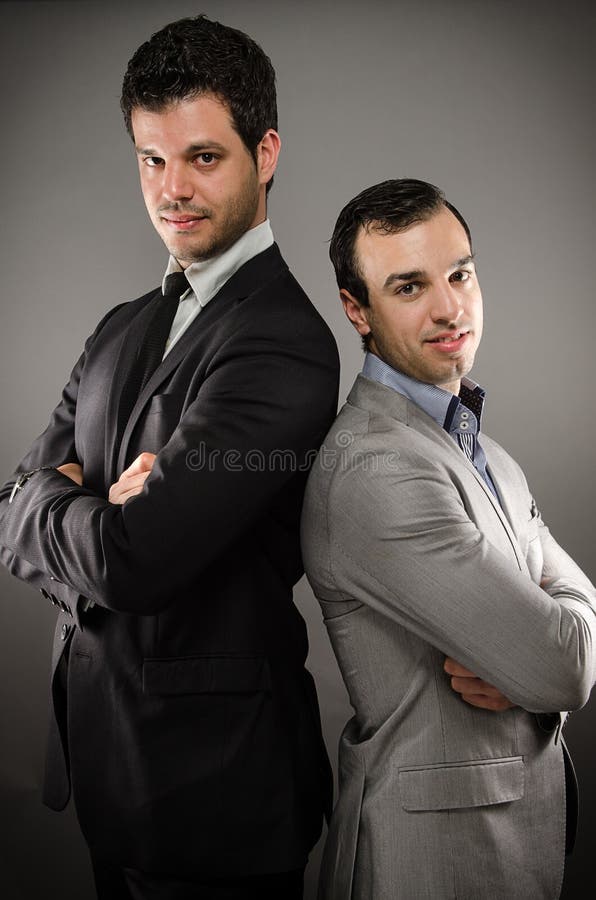 Two Young Business Men stock photo. Image of caucasian - 32299522