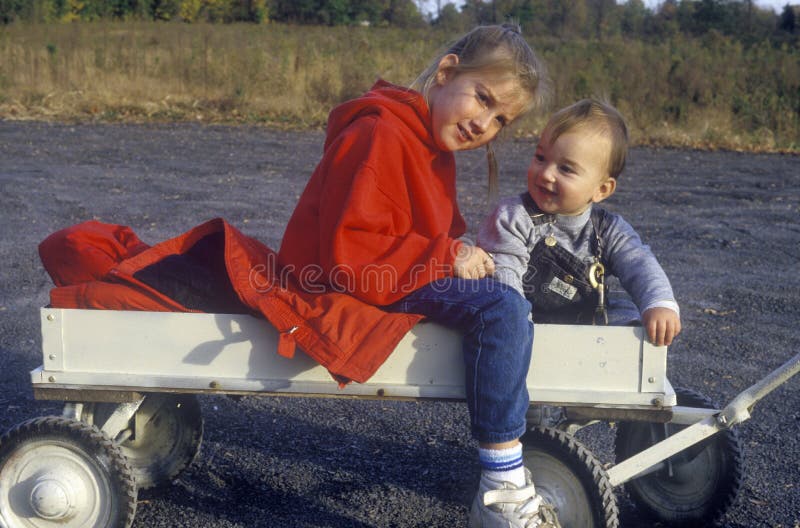 Baby boy in wagon editorial stock image. Image of halloween - 77744134