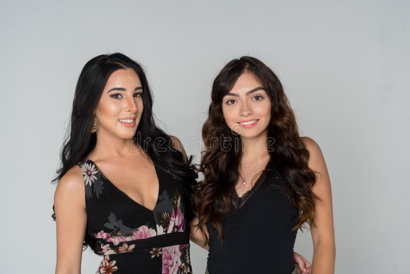 Two Hispanic Women Friends stock image. Image of lifestyle - 122933051