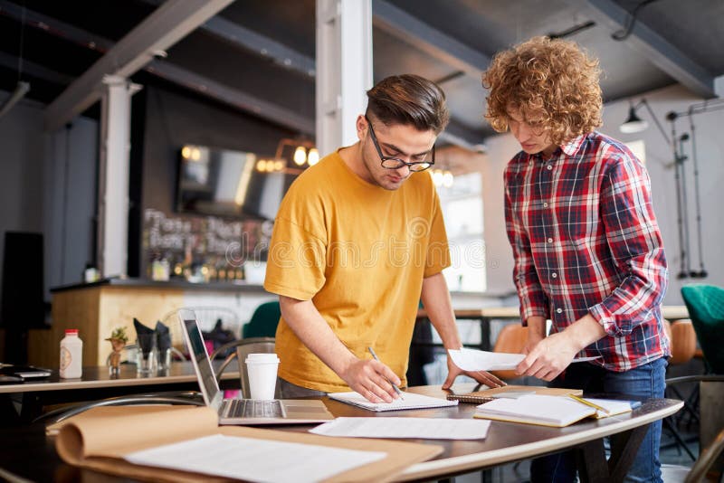 Businessmen planning work stock photo. Image of planning - 120273992