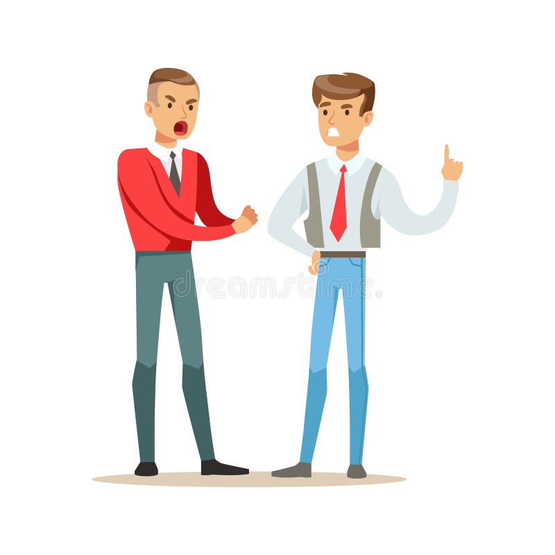 Two Men Fighting Stock Illustrations – 726 Two Men Fighting Stock ...