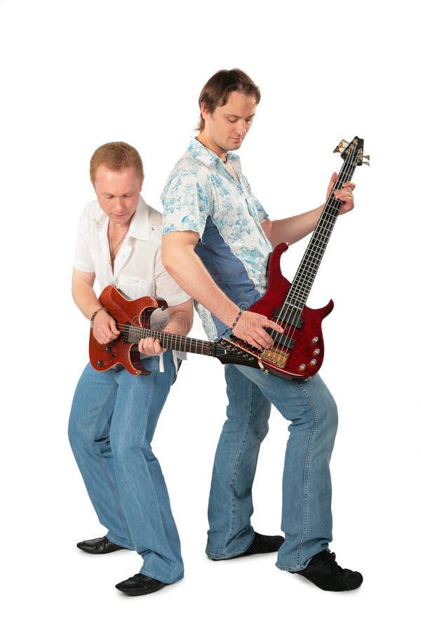 Two Young Men Play Guitars Stock Photos - Free & Royalty-Free Stock ...