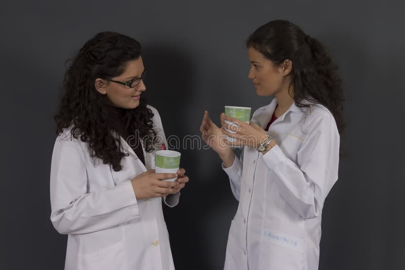 Two young nurses stock image. Image of administer, care - 1923505