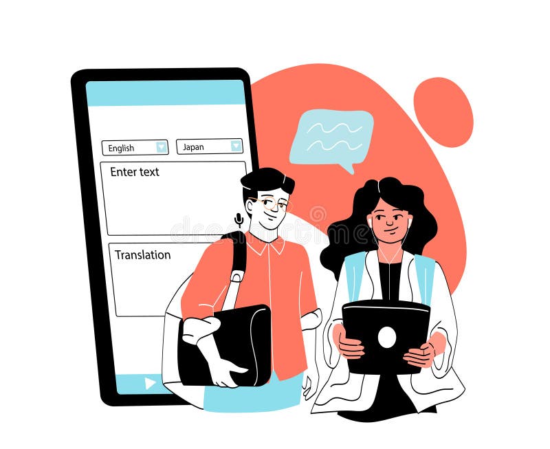 Language Translation Concept. Vector Illustration Stock Vector ...