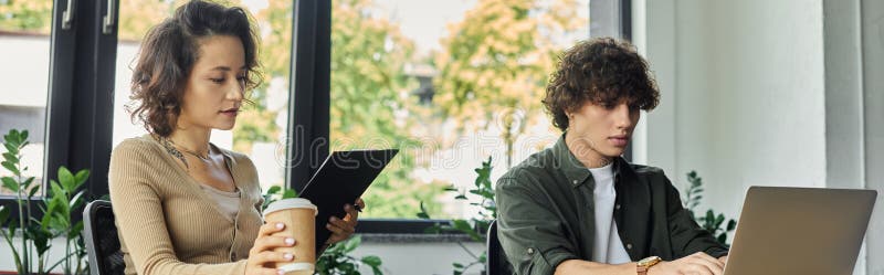 Focus and Creativity at Work in Stock Image - Image of lifestyle ...