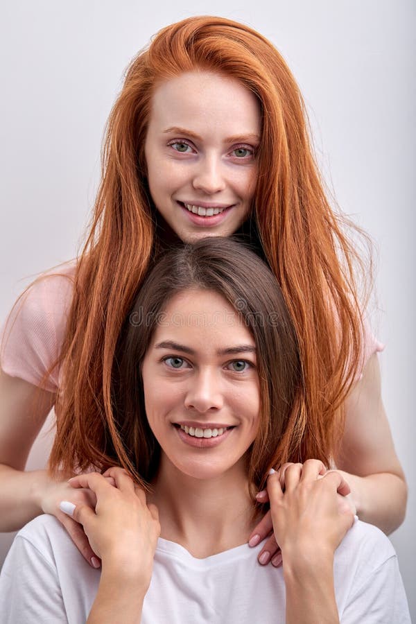 Two Young Stylish Cool Generation Z Women Lgbtq Lesbian Couple Dating