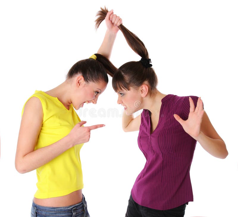 Two women fighting stock image. Image of beauty, attacking - 22629755