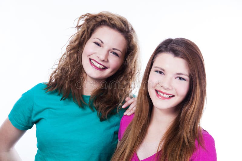 Two young women friends stock photo. Image of laugh, expression - 36366622