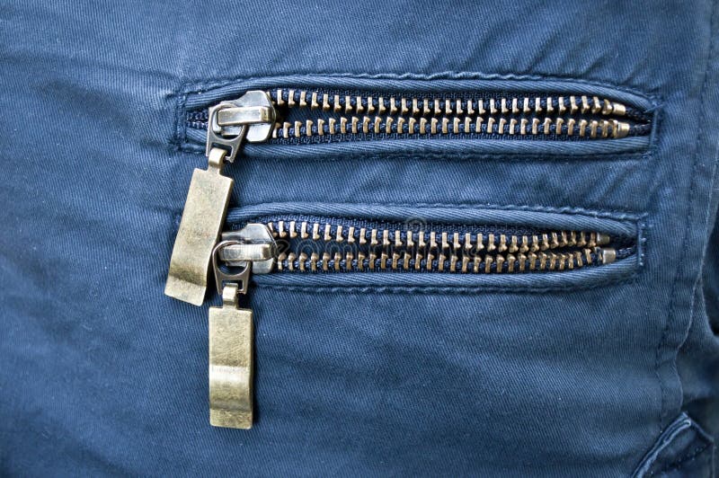 Two zipper stock photo. Image of clothing, extract, blue - 40893802
