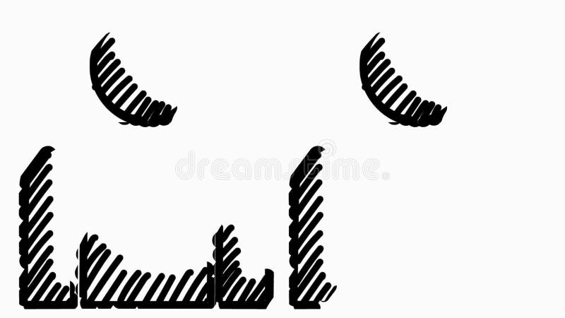 Set of Stick Figures Barbell Bench Press, Flat 4K Animation. Stock ...