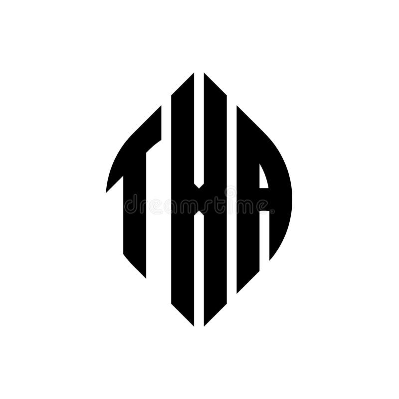 TXA Circle Letter Logo Design with Circle and Ellipse Shape. TXA ...