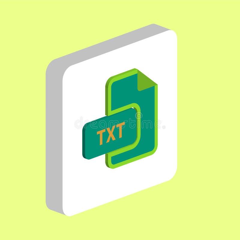 TXT computer symbol stock illustration. Illustration of blank - 194460241
