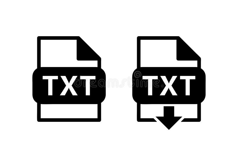 Txt File Format Black Icon, Download Txt Document Sign with Arrow, Set ... Txt File Format Black Icon, Download Txt Document Sign with Arrow, Set ...