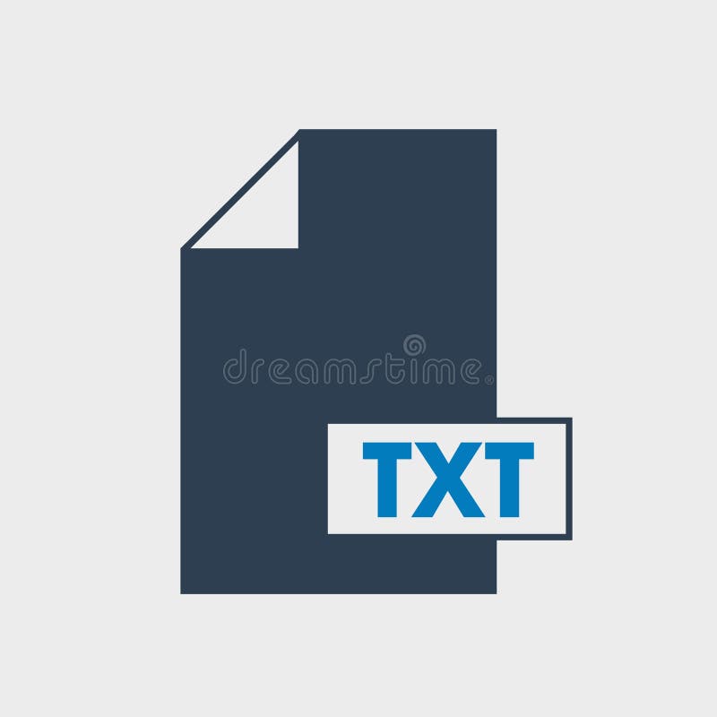 TXT File format Icon stock vector. Illustration of idea - 133672550
