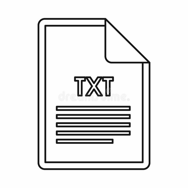 Txt Outline Stock Illustrations – 459 Txt Outline Stock Illustrations ...