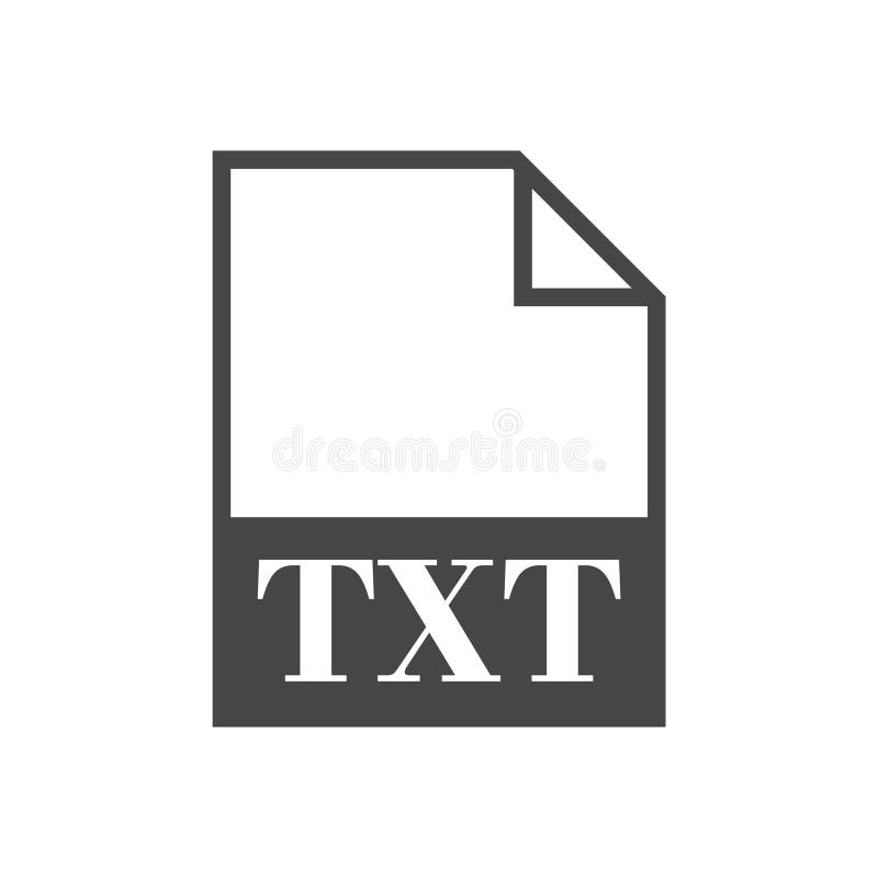 TXT file icon stock vector. Illustration of data, graphic - 95316074