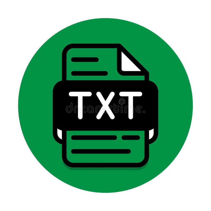 Txt File Type Icon. Document Files or Format Extension Icons Symbol ...