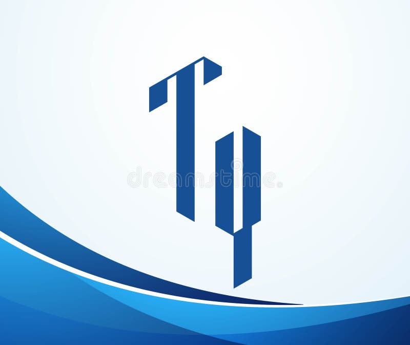 TY Alphabet Letter Logo Design Template Elements Stock Vector ...