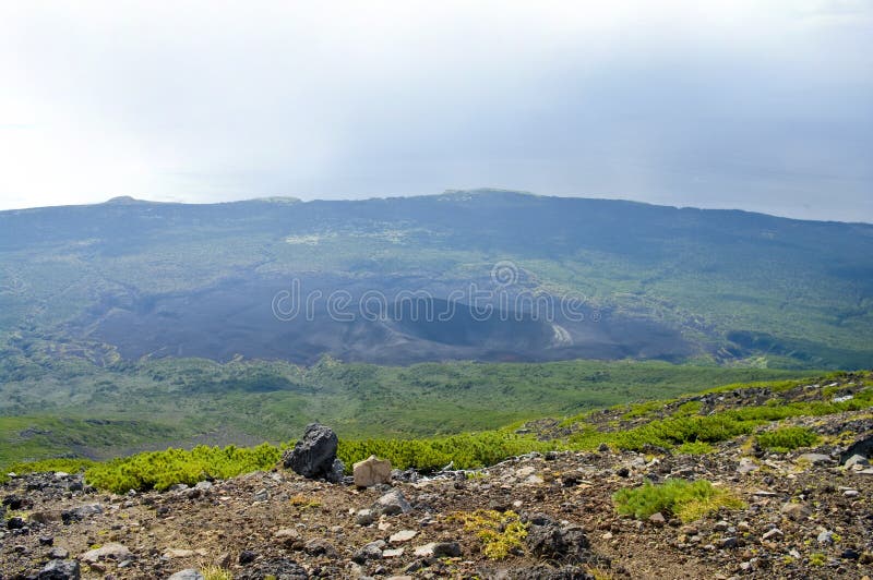 Volcano Tyatya Auf Insel Kunashir, Kurily, Russland Stockbild - Bild ...