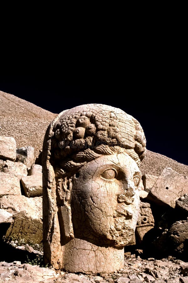 Tyche Statue on Mount Nemrut in Turkey Stock Image - Image of ...