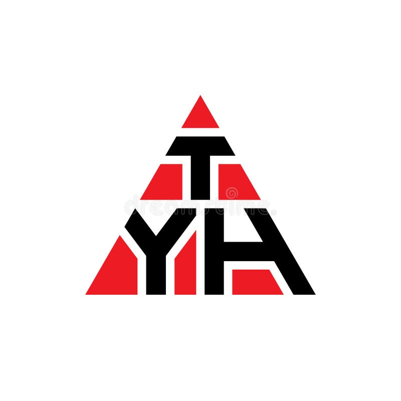 TYH Triangle Letter Logo Design with Triangle Shape. TYH Triangle Logo ...