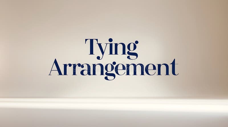 Tying Arrangement Showcasing Elegant Typography on a Softly Lit ...