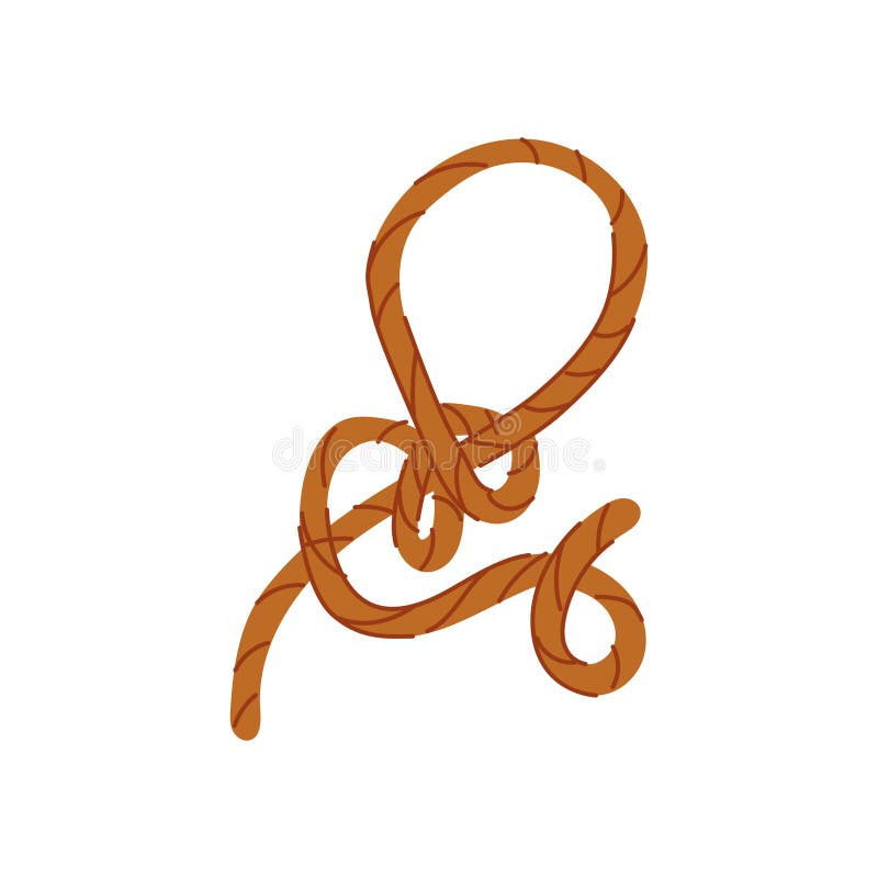 Tying Rope Knot Cartoon Vector Illustration Stock Vector - Illustration ...