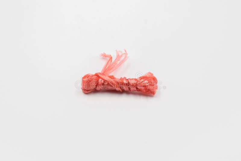 Tying Straw Rope on White Background Stock Image - Image of plastic ...