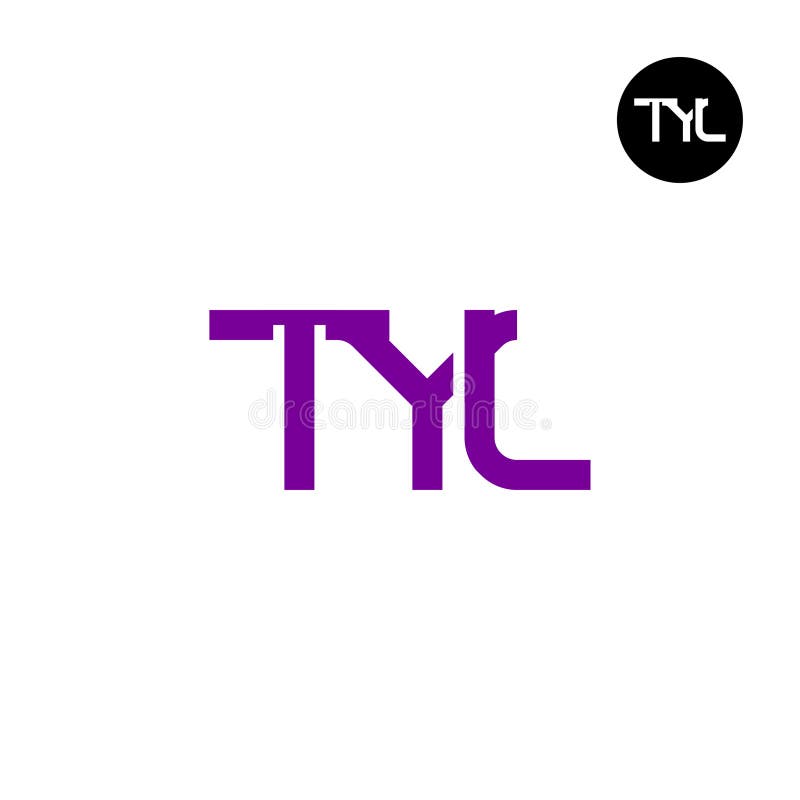 TYL Logo Letter Monogram Design Stock Vector - Illustration of monogram ...