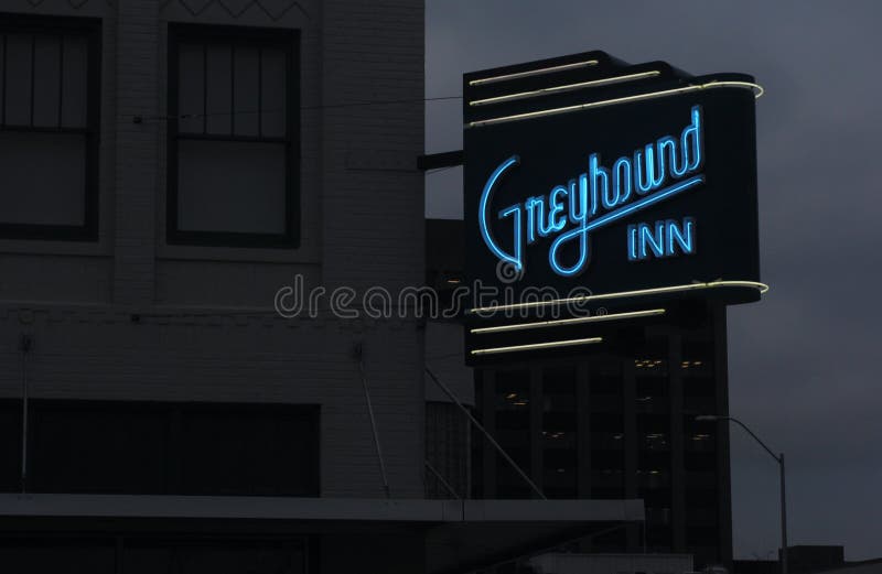 Tyler TX - January 10, 2025: Historic Greyhound Building Located in ...