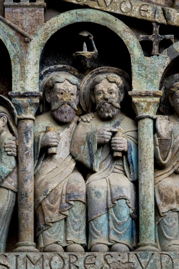 Tympanum of the Last Judgment (12th Century). the Prophets and the ...