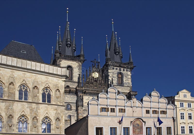 Tyn cathedral stock photo. Image of exterior, castle - 11642892