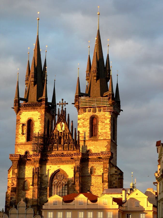 Tyn Cathedral in Prague stock photo. Image of christian - 16833940