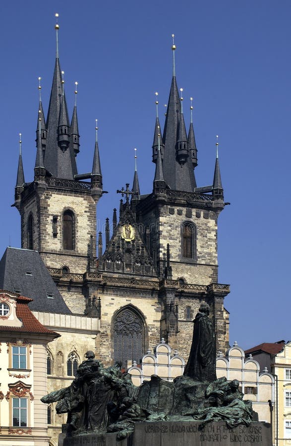 Tyn Church - Prague - Czech Republic Stock Photo - Image of tourism ...
