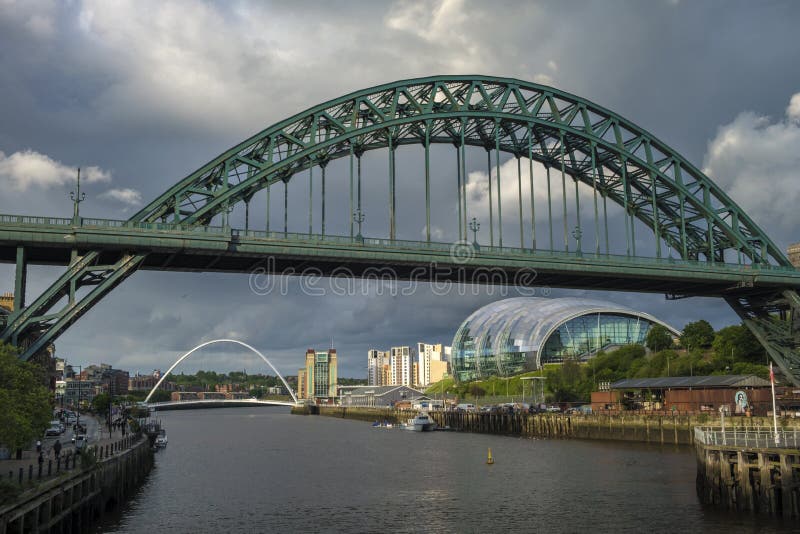 Tyne Bridge and Sage Centre in Newcastle Editorial Photo - Image of ...