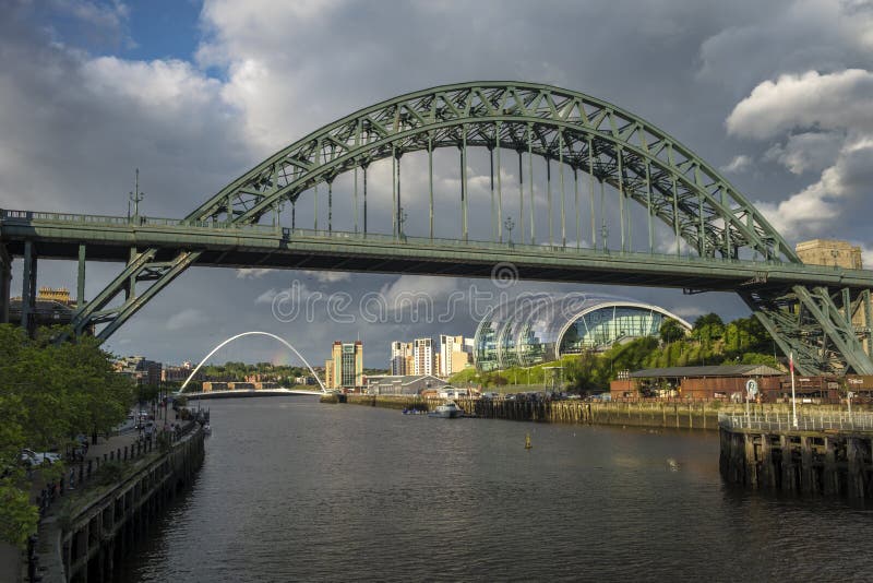 Tyne Bridge and Sage Centre in Newcastle Editorial Photo - Image of ...