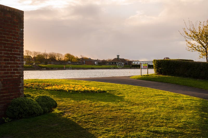 Tynemouth Park Boating Lake Stock Image - Image of lake, peaceful ...