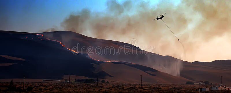 Type 1 Wildfire Helicopter editorial stock photo. Image of helicopter ...
