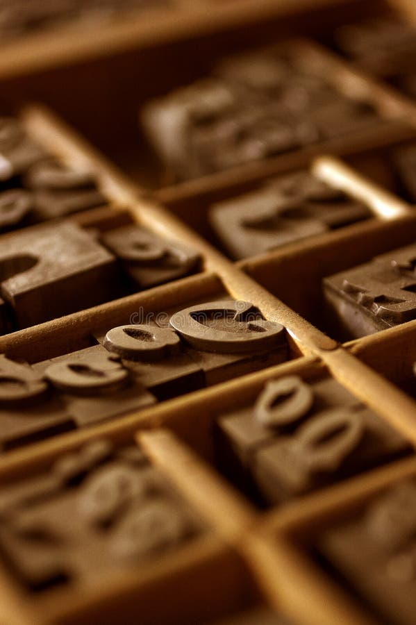 Typeset Letters and Numbers Stock Image - Image of office, font: 20998097