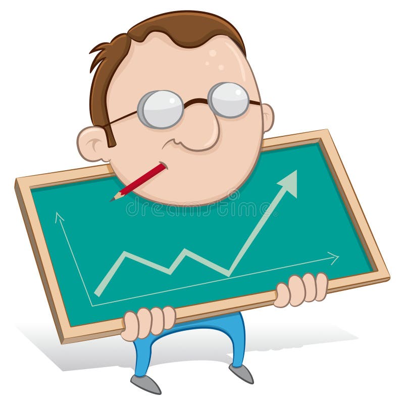 Type Affichant Des Statistiques Illustration de Vecteur - Illustration ...