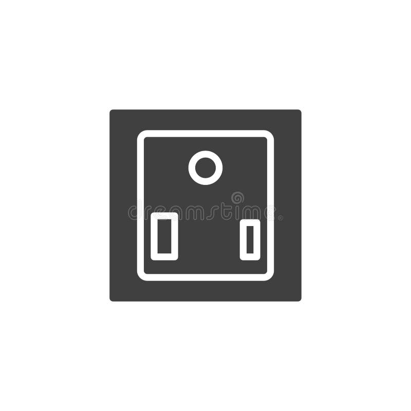 Type B Power Socket Vector Icon Stock Vector - Illustration of graphics ...
